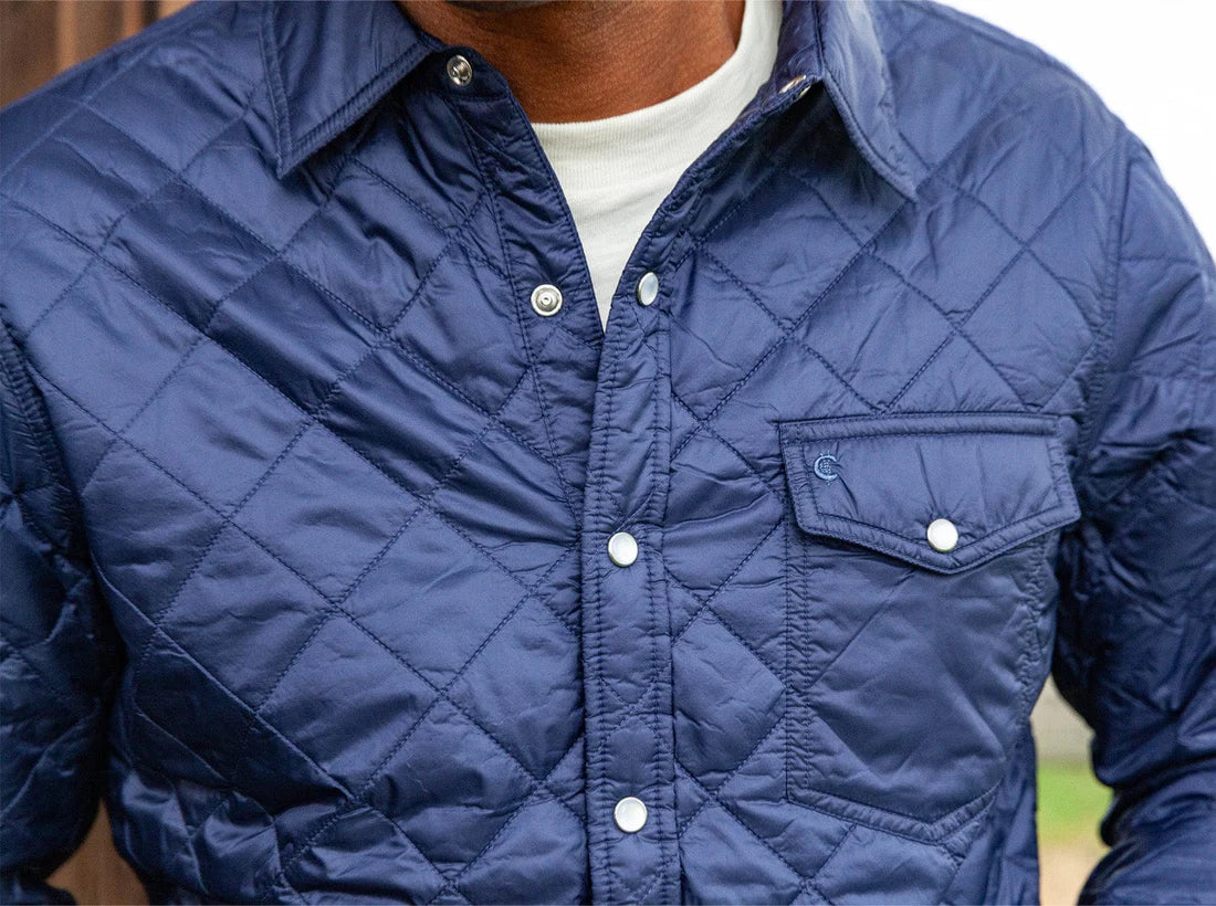 Criquet Quilted Shacket | Navy – North No. 4
